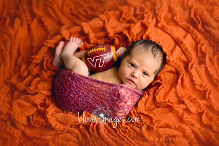 Newborn-Baby-Photo-With-Football - Newborn Photographer Northern VA and ...